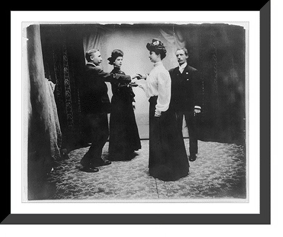 Historic Framed Print, [Members of the Monaghan Men's Irish Dancing ...