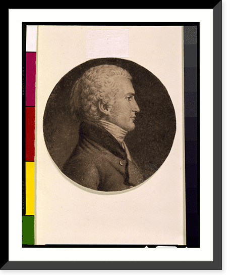Historic Framed Print, [Meriwether Lewis, head-and-shoulders portrait ...