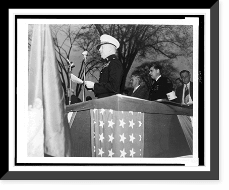 Historic Framed Print, [Merritt Edson, half-length portrait, standing ...