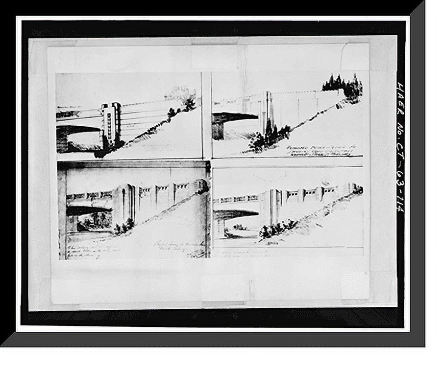 Historic Framed Print, Merritt Parkway, Beginning in Greenwich ...