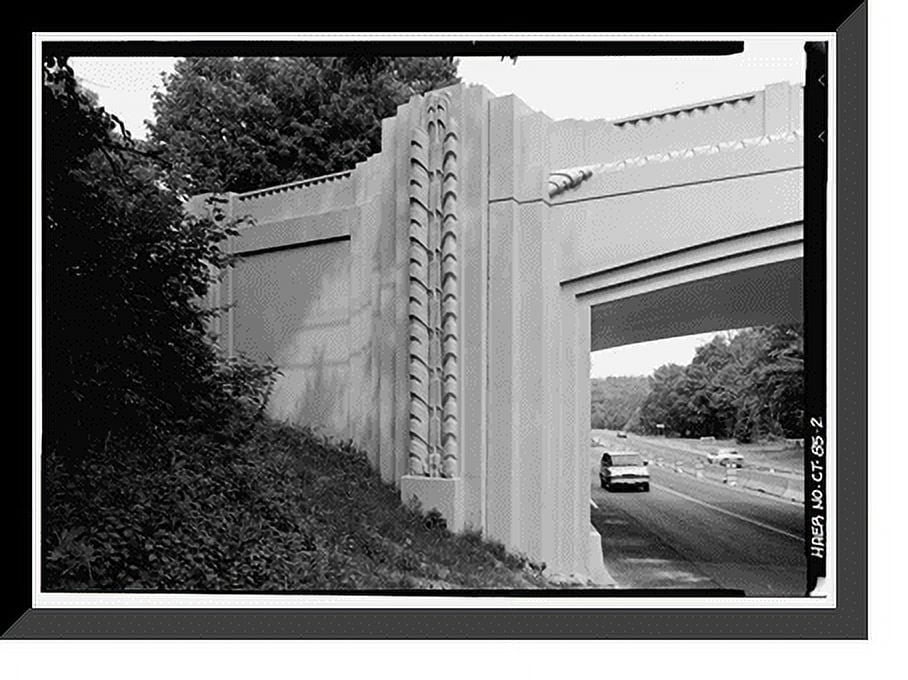 Historic Framed Print, Merritt Parkway, White Oak Shade Road Bridge ... Historic Framed Print, Merritt Parkway, White Oak Shade Road Bridge ...
