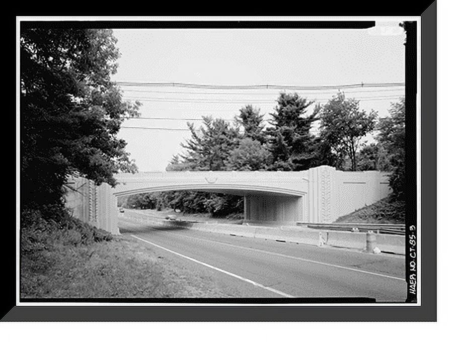 Historic Framed Print, Merritt Parkway, White Oak Shade Road Bridge ... Historic Framed Print, Merritt Parkway, White Oak Shade Road Bridge ...