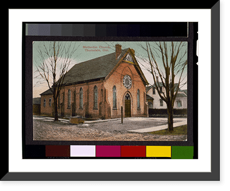 Historic Framed Print, Methodist Church, Thorndale, Ont., 17-7/8" x 21 ...