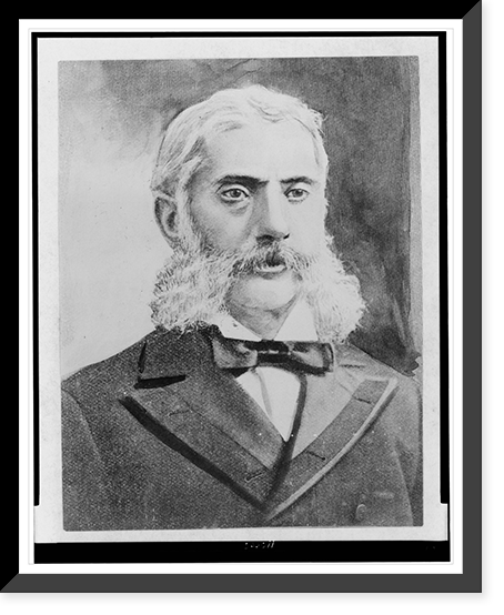 Historic Framed Print, [Meyer Guggenheim, head-and-shoulders portrait, facing front], 17-7/8" x ...