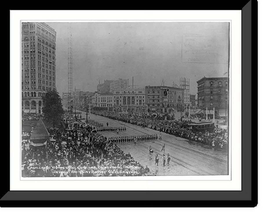 Historic Framed Print, [Mich. - Detroit - Cadillac's bodyguard, Civic ...