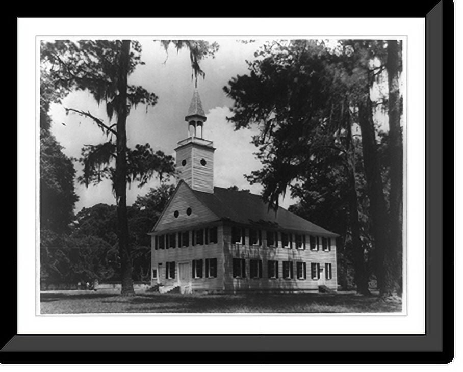 Historic Framed Print, Midway Church. This place of worship was ...