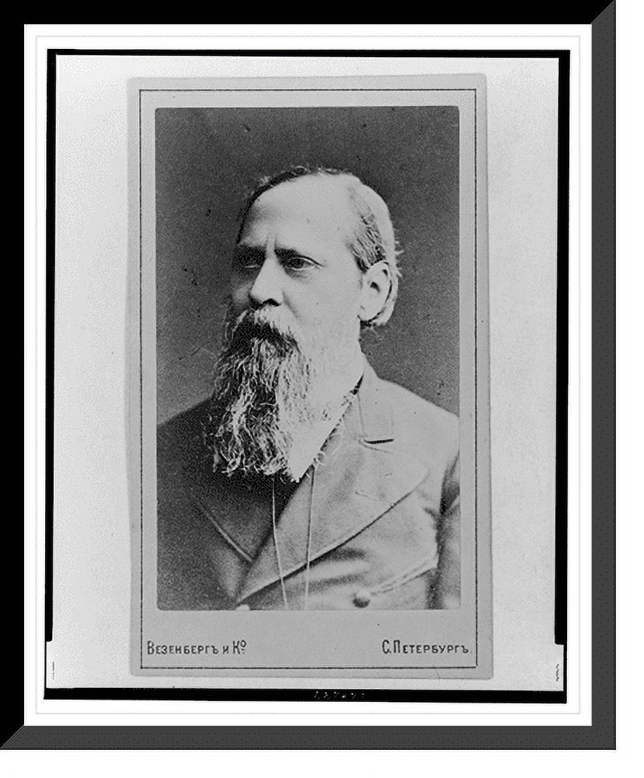 Historic Framed Print, [Mikhail Evgrafovich Saltykov-Shchedrin, head ...