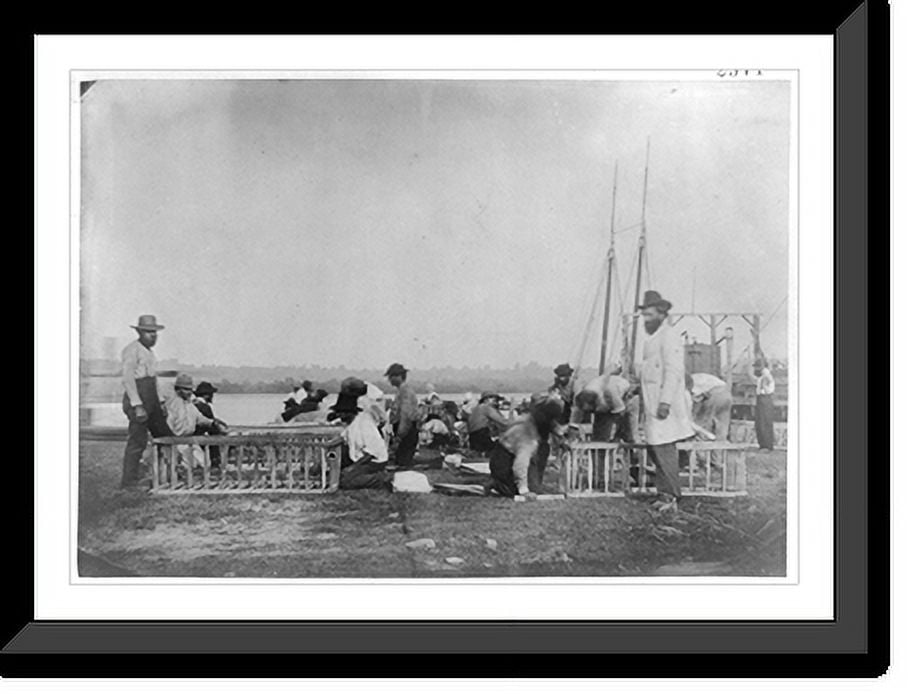 Historic Framed Print, [Military construction in northern Virginia: men ...