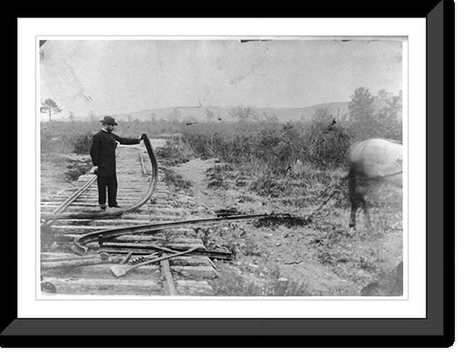 Historic Framed Print, [Military railroad operations in northern ...