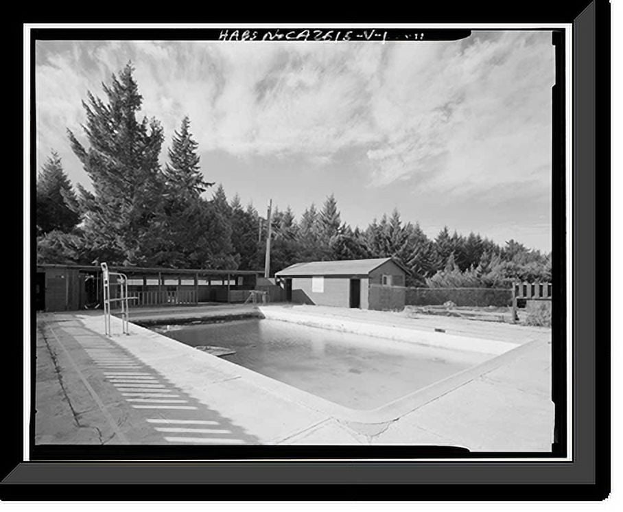 Historic Framed Print, Mill Valley Air Force Station, Pool Building ...