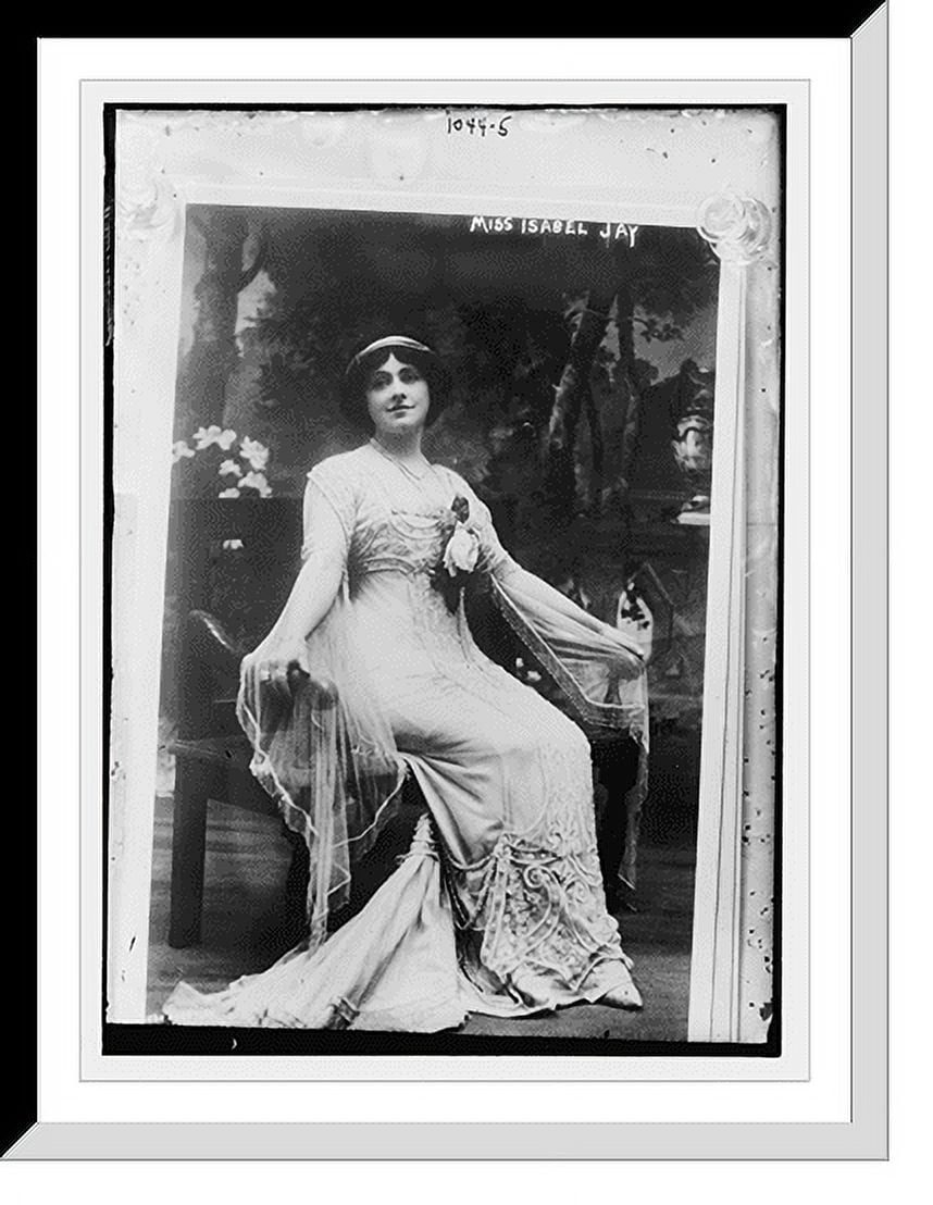 Historic Framed Print, Miss Isabel Jay seated, 17-7/8" x 21-7/8 ...