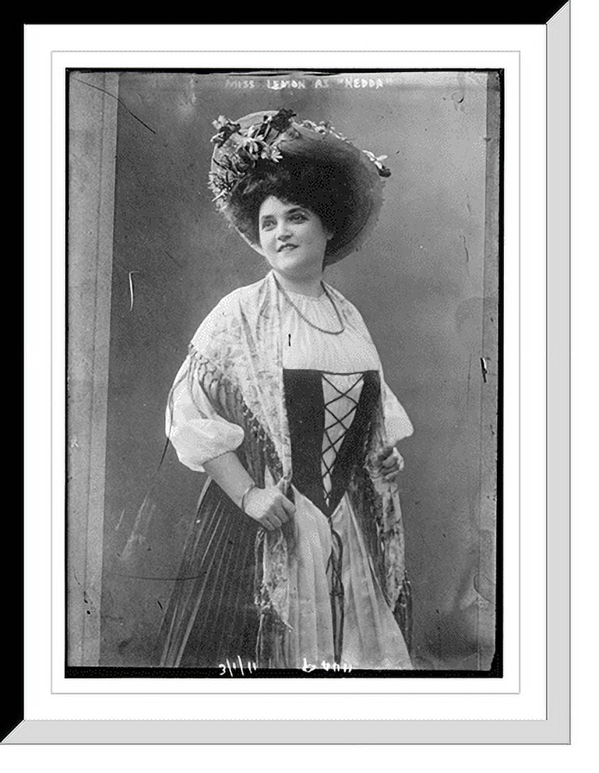 Historic Framed Print, Miss Lemon as "Hedda", 17-7/8" x 21-7/8 ...