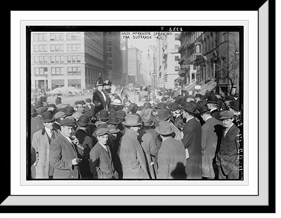 Historic Framed Print, Miss McKenzie speaking for suffrage - N.Y., 17-7 ...