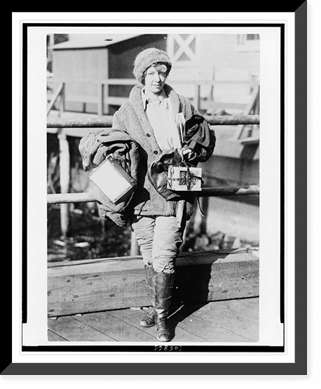 Historic Framed Print, [Miss Ruth Law, aviator, full-length portrait ...