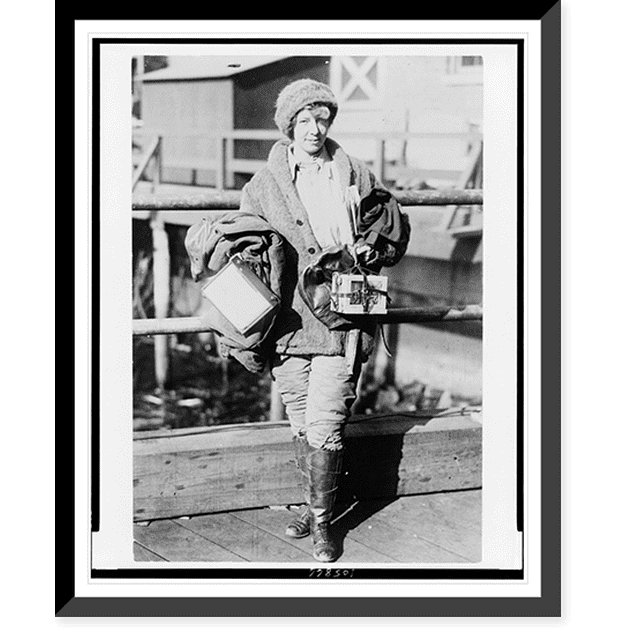 Historic Framed Print, [Miss Ruth Law, aviator, full-length portrait ...