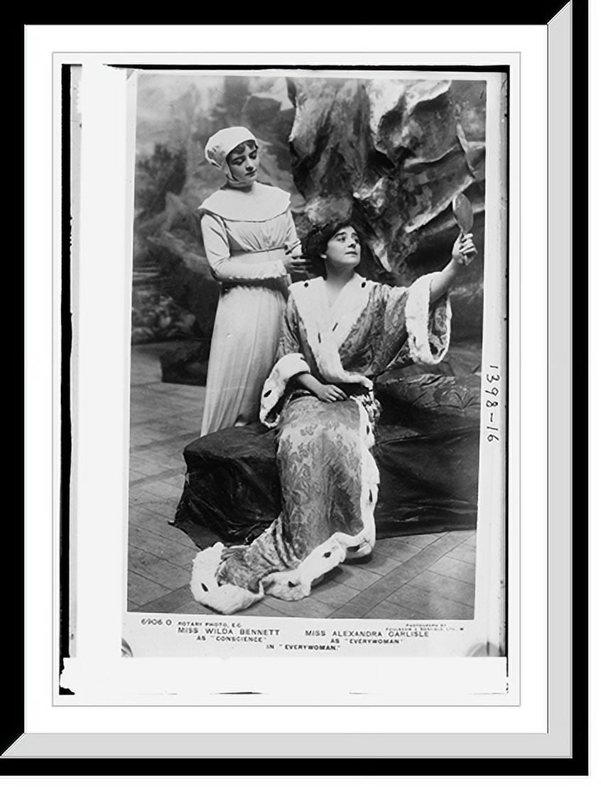 Historic Framed Print, Miss Wilda Bennett as "Conscience" and Miss ...