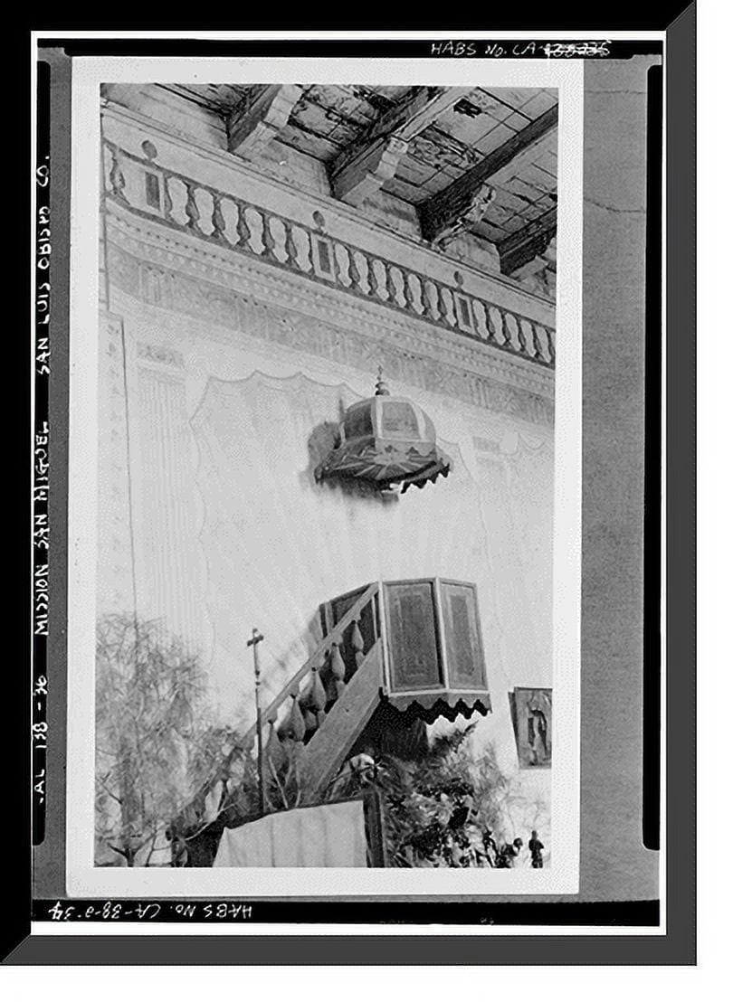 Historic Framed Print, Mission San Miguel Arcangel, Highway 101, San ...