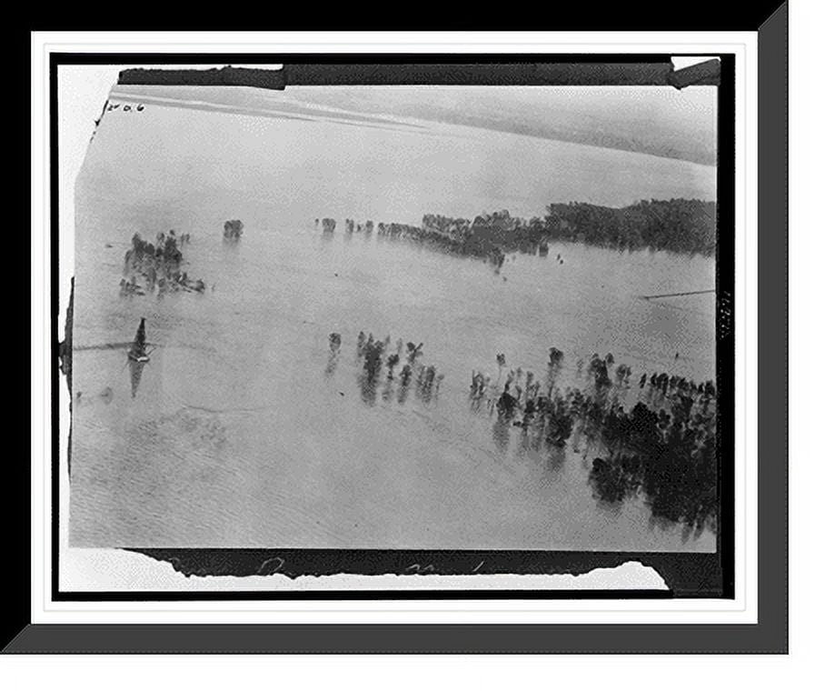 Historic Framed Print, Mississippi River, Dorena, Mo., break near ...