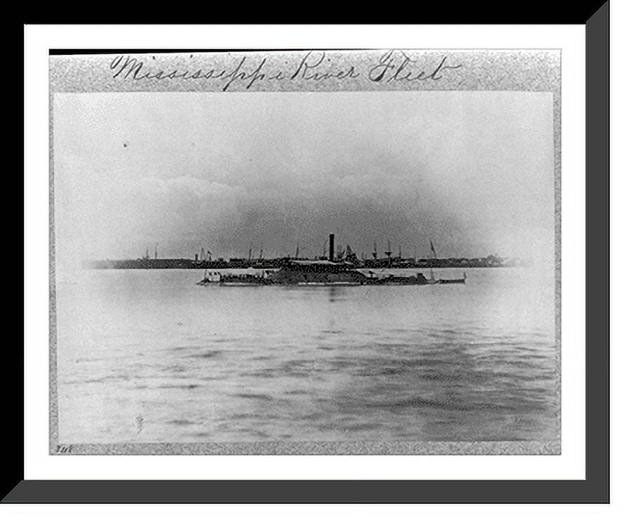Historic Framed Print, Mississippi River Fleet, 17-7/8" x 21-7/8" - Walmart.com