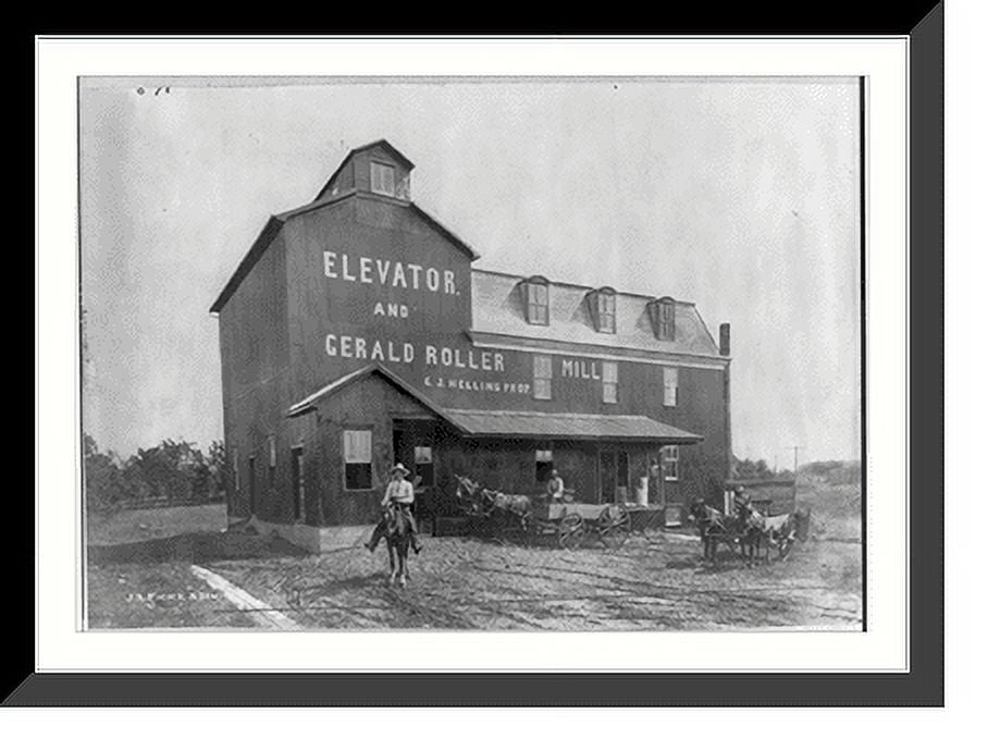 Historic Framed Print, [Mo. - Gerald - full, exterior view of Gerald ...