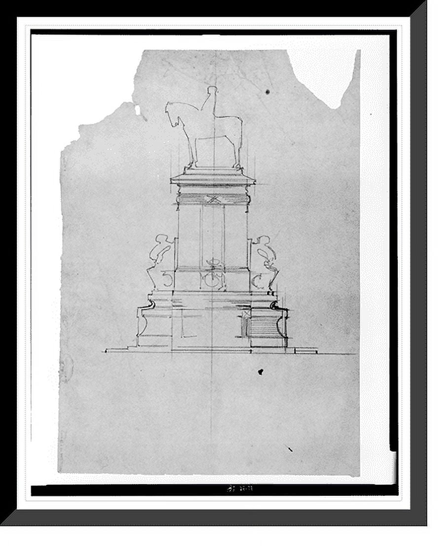 Historic Framed Print, [Monument (Sherman Monument"), Washington, D.C ...