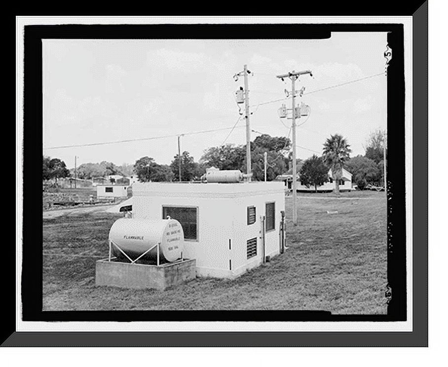 Historic Framed Print, Moore Haven Lock, Generator House, Cross-State ...