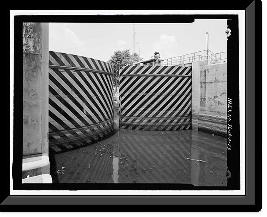 Historic Framed Print, Moore Haven Lock, Hurricane Gate No. 1, Cross ...