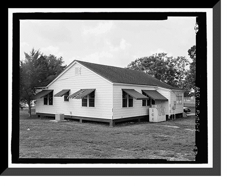 Historic Framed Print, Moore Haven Lock, Lock Tender's House, Cross ...