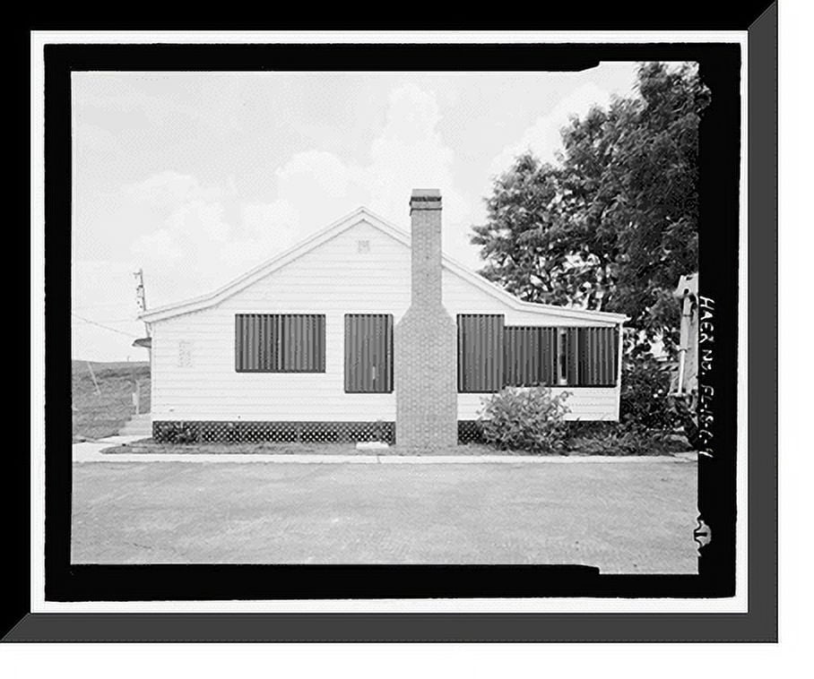 Historic Framed Print, Moore Haven Lock, Lock Tender's House/Office ...