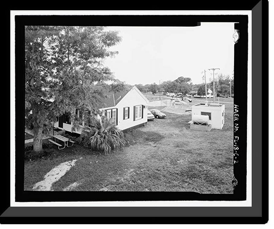 Historic Framed Print, Moore Haven Lock, Lock Tender's House/Office ...
