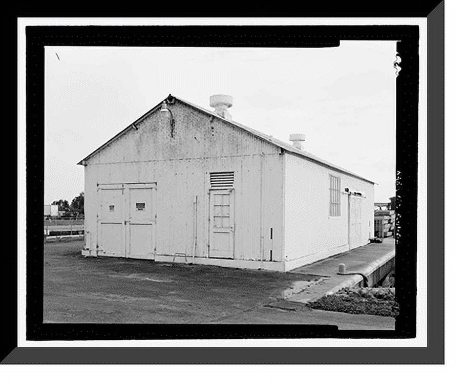 Historic Framed Print, Moore Haven Lock, Warehouse, Cross-State Canal ...