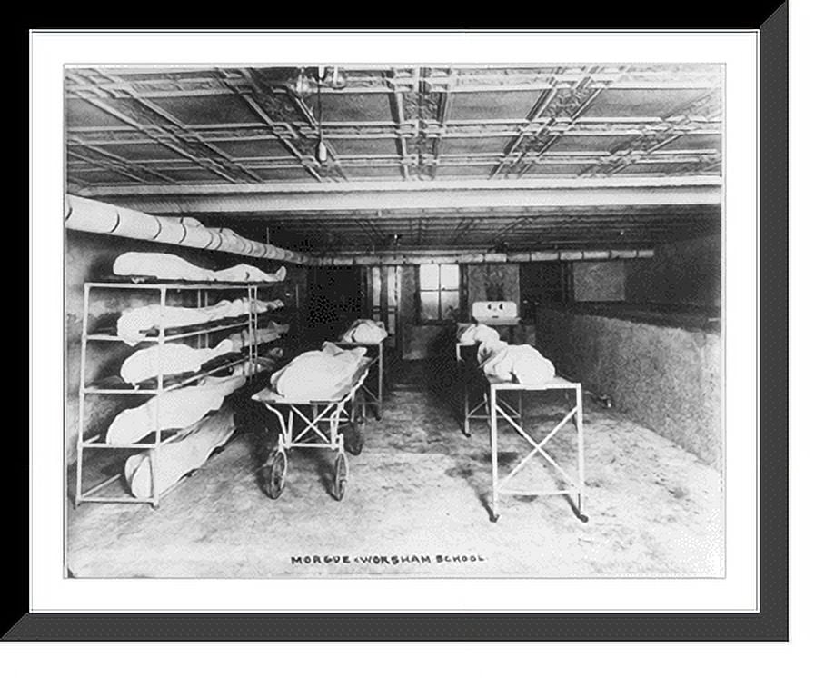 Historic Framed Print, Morgue - Worsham School, 17-7/8" x 21-7/8 ...