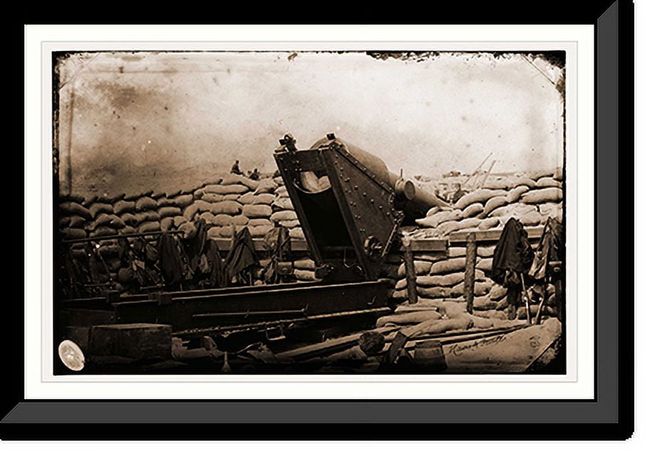 Historic Framed Print, Morris Island South Carolina. Battery Brown ...