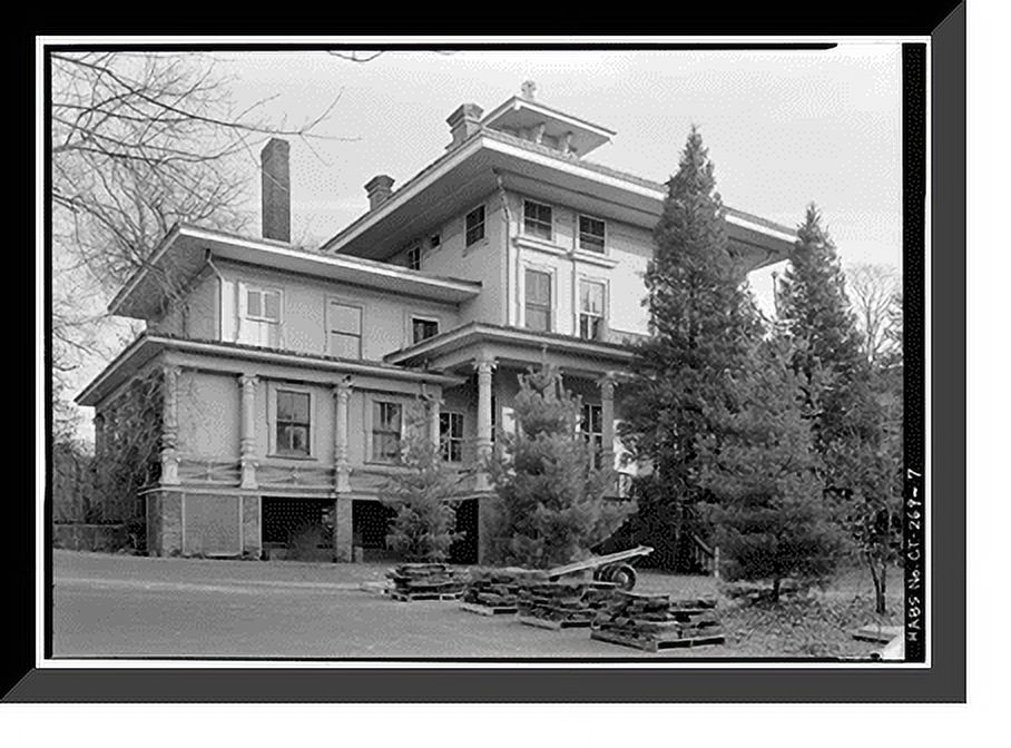 Historic Framed Print, Moses Yale Beach House, 86 North Main Street ...