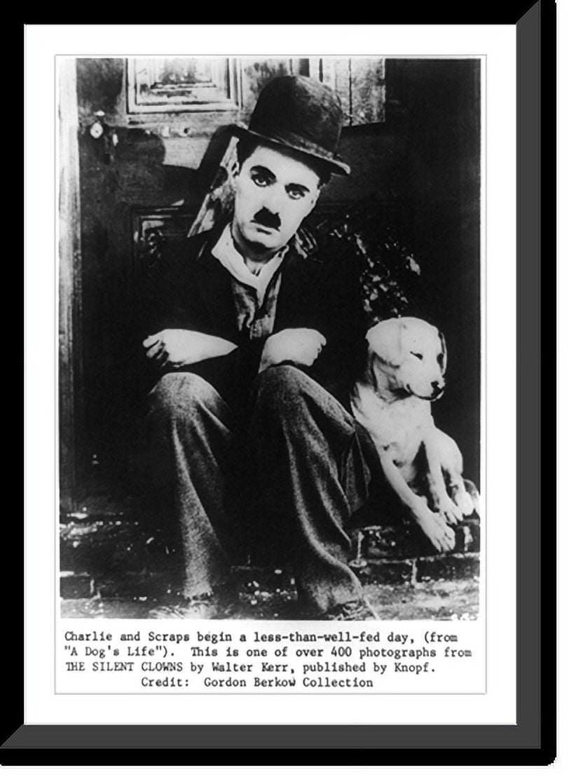 Historic Framed Print, [Motion picture still showing Charlie Chaplin ...