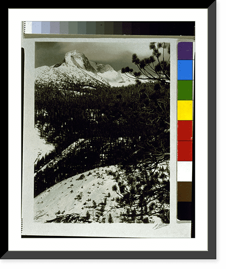 Historic Framed Print, Mount Galen Clark, Yosemite Park - 2, 17-7/8" x ...