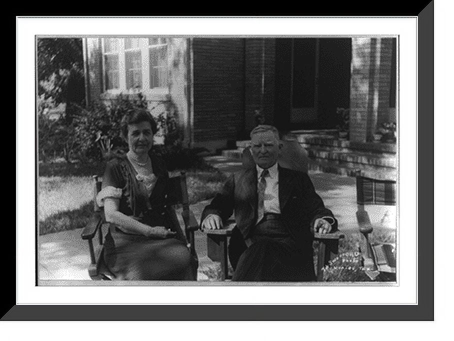 Historic Framed Print, [Mr. & Mrs. John Nance Garner, portrait, seated ...