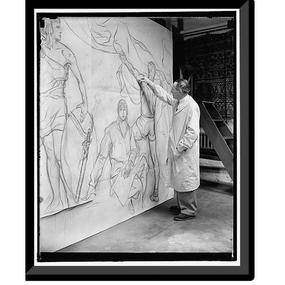 Historic Framed Print, Mr. Rosen, artist for Polish [...] at World's ...