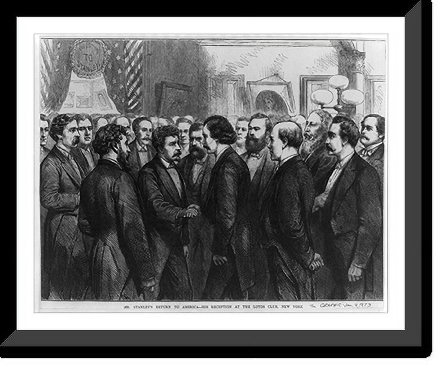 Historic Framed Print, Mr. Stanley's return to America - his reception at the Lotos Club, New ...