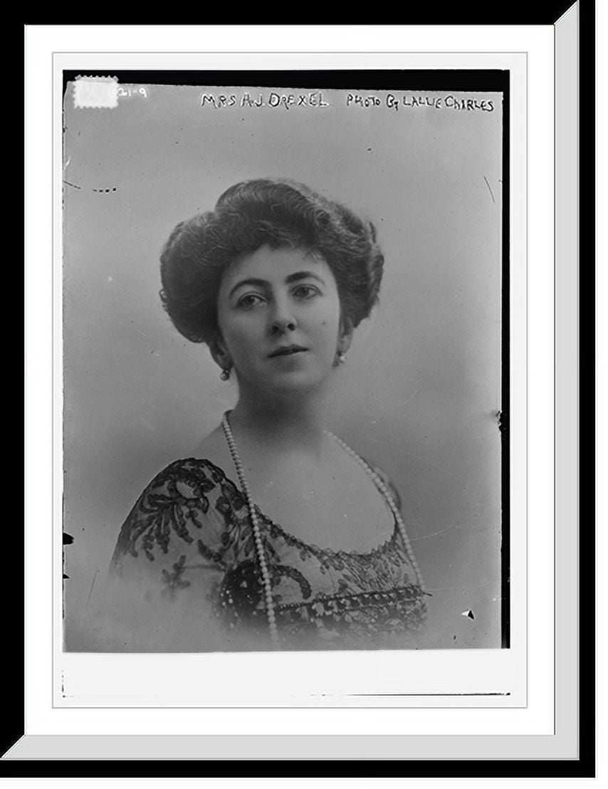 Historic Framed Print, Mrs. A.J. Drexel, Lallie Charles, Photo..Lallie ...