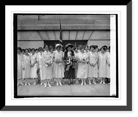 Historic Framed Print, Mrs. Anthony Wayne Cook with D.A.R. pages, 4/20 ...