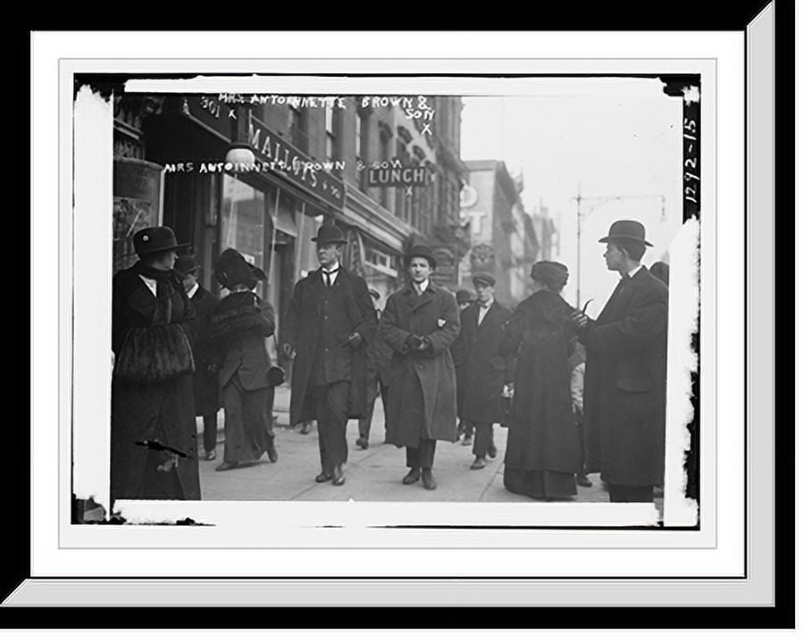 Historic Framed Print, Mrs. Antointte Brown and son, 17-7/8" x 21-7/8 ...