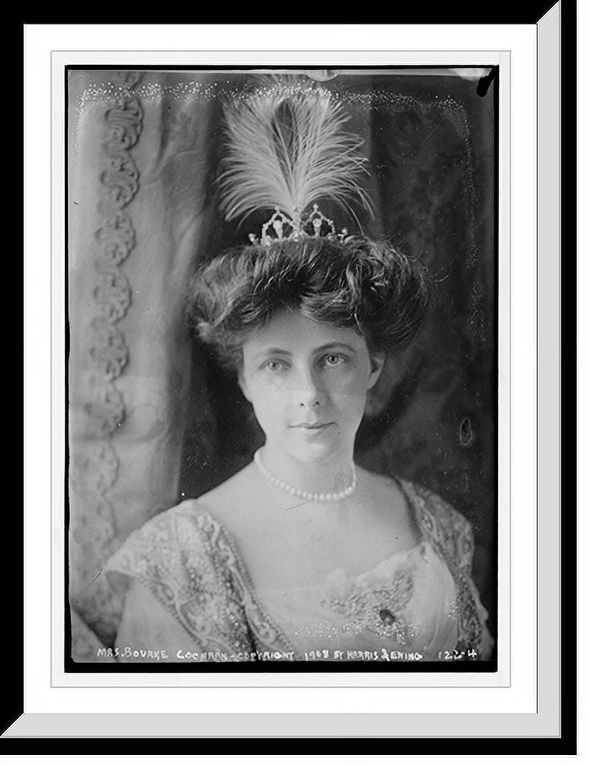 Historic Framed Print, Mrs. Bourke Cochran, portrait bust, copyright by ...