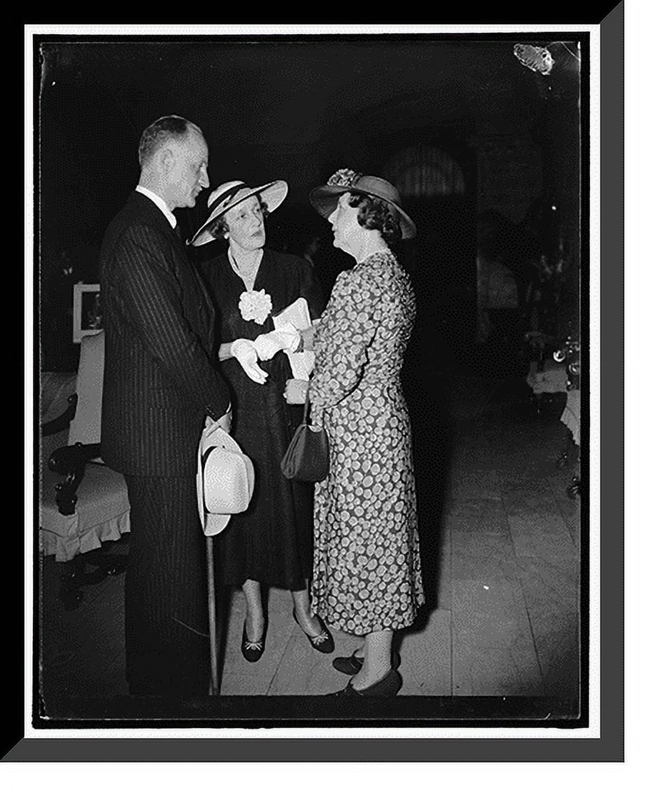 Historic Framed Print, [Mrs. Cordell Hull (right) and unidentified], 17 ...