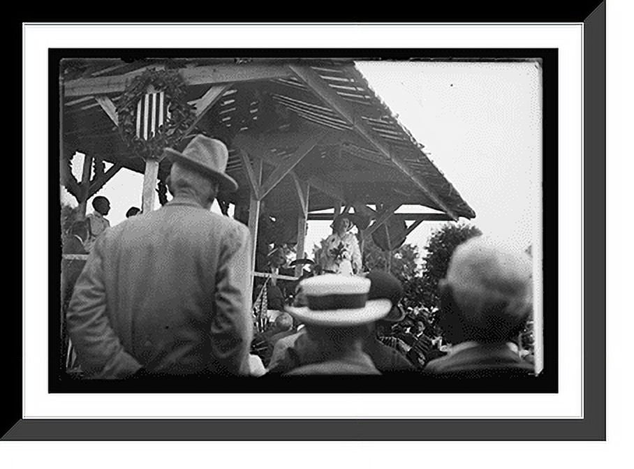 Historic Framed Print, Mrs. Daisy McLean Stevens, unveiling of ...