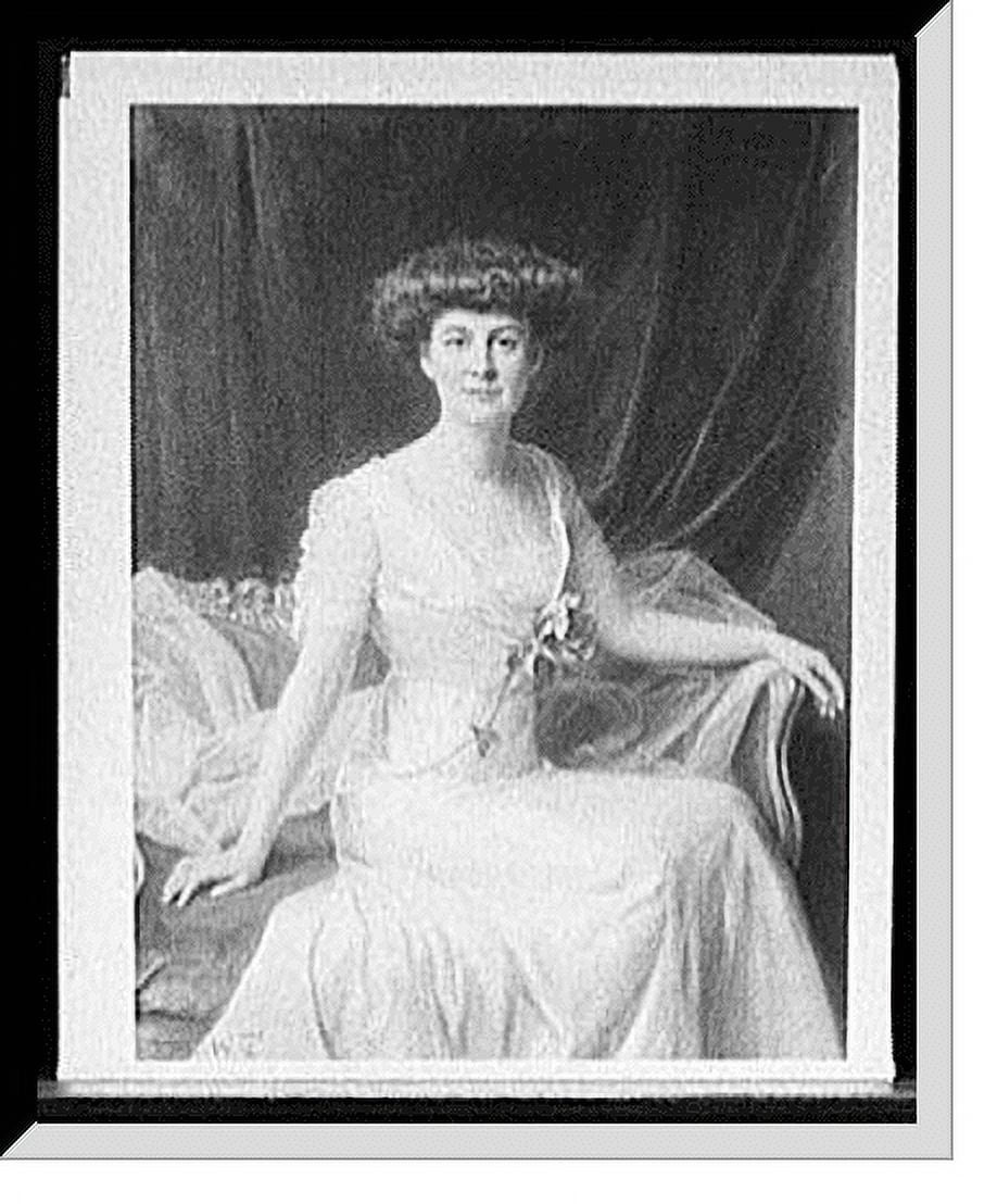 Historic Framed Print, [Mrs. Daniel Wells, full-length portrait], 17-7/ ...