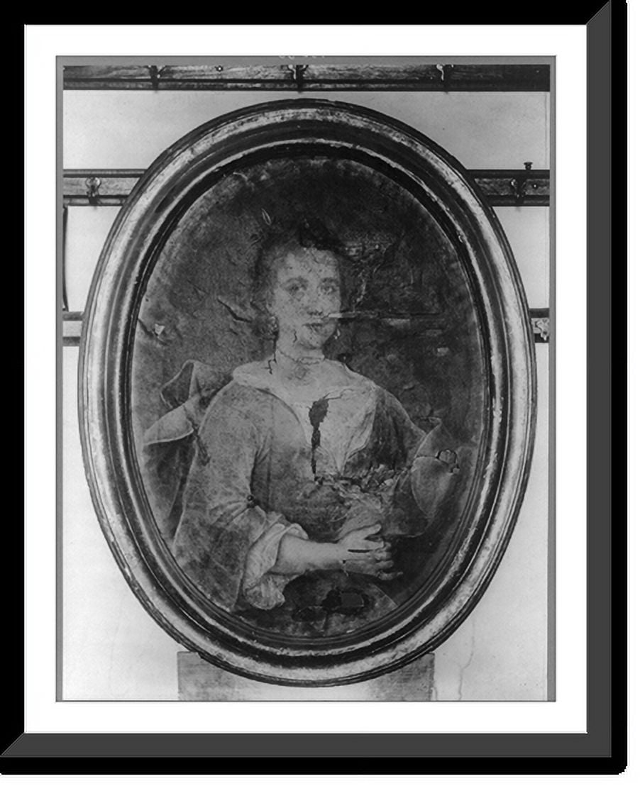 Historic Framed Print, [Mrs. Eleanor Parke (Custis) Lewis, head-and ...