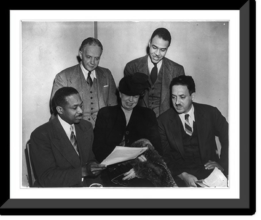 Historic Framed Print, Mrs. Eleanor Roosevelt and Dr. James McClendon ...