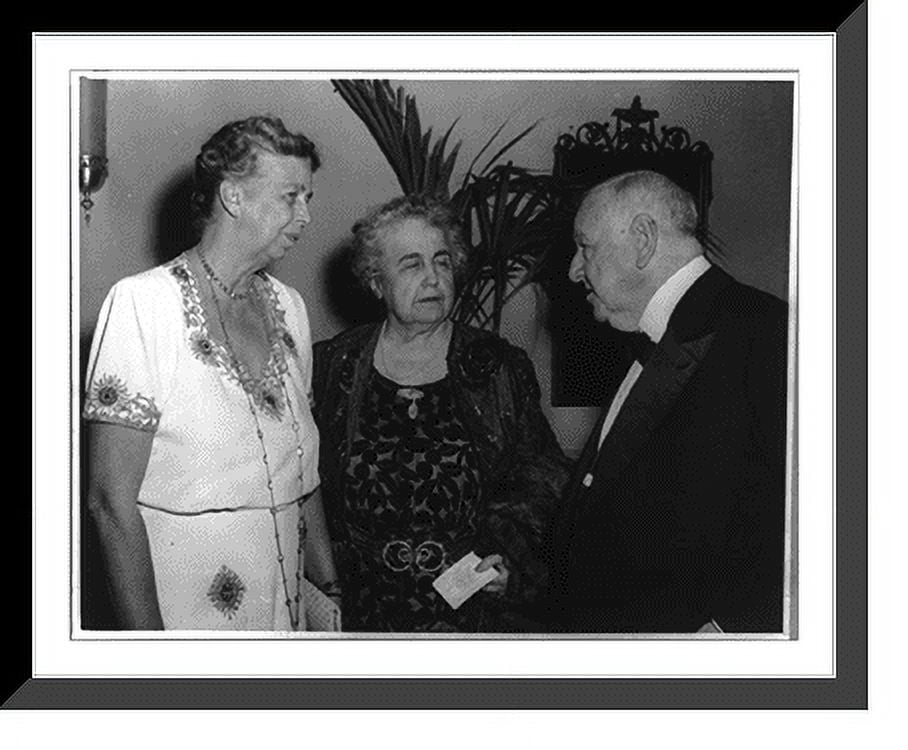 Historic Framed Print, Mrs. Franklin D. Roosevelt, Mrs. Woodrow Wilson ...