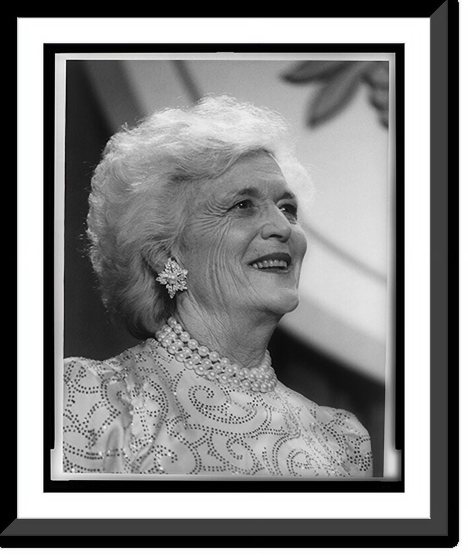Historic Framed Print, [Mrs. George Bush, head-and-shoulders portrait ...